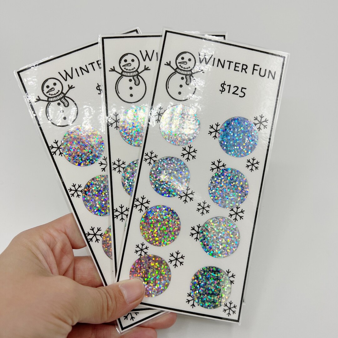 Winter Scratch off Savings Challenge, 125, Seasonal Challenge, Cash ...