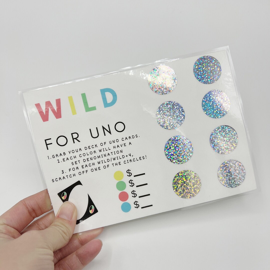 Wild for Uno Mystery Scratch off Savings Challenge, Cash Budgeting ...