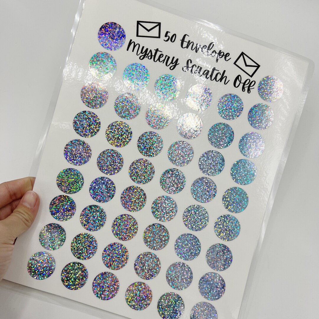 50 Envelope Mystery Scratch off Savings Challenge, Cash Stuffing ...