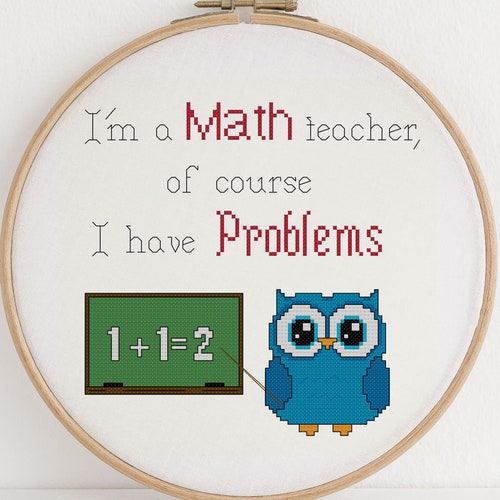Funny Math Cross Stitch Pattern - Etsy