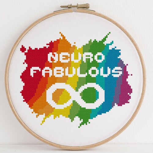 Embrace Neurodiversity Cross Stitch Pattern / Autism Cross - Etsy