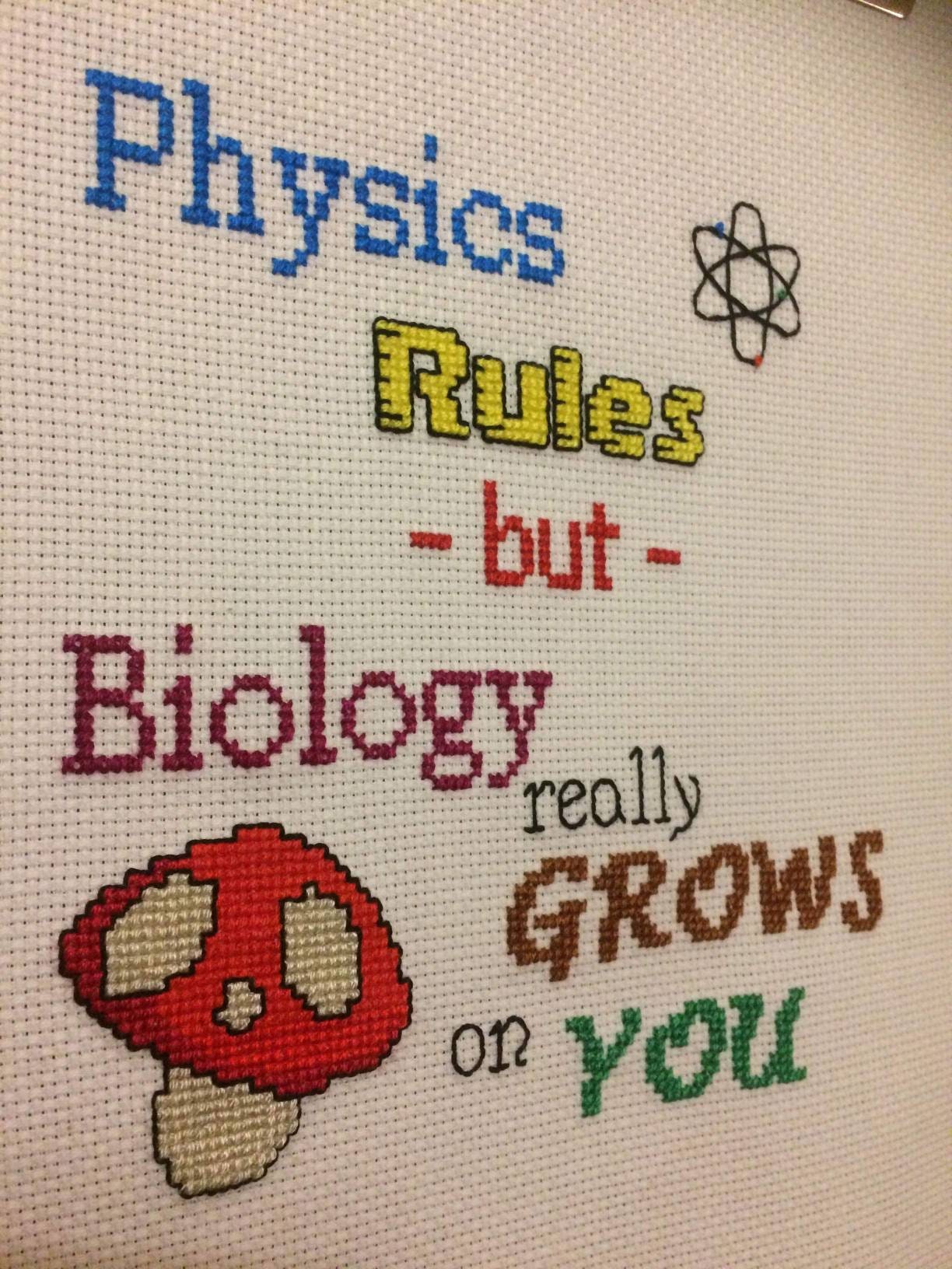 Physics and Biology Science Cross Stitch Pattern | Etsy