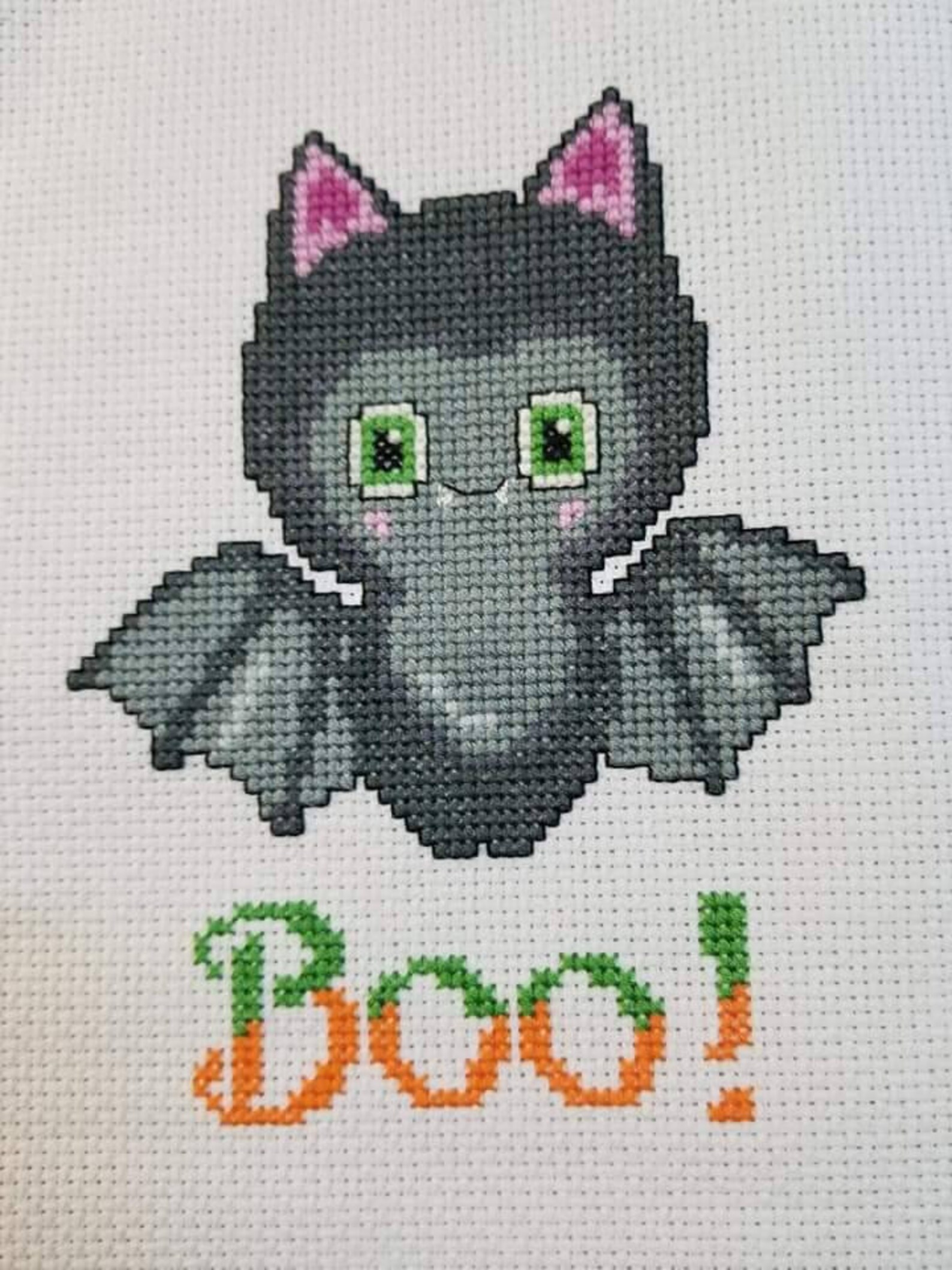 Little Bat Halloween Cross Stitch Pattern - Etsy