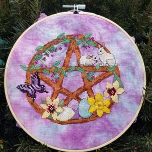Set of 8 Pentacle Cross Stitch Patterns - Etsy