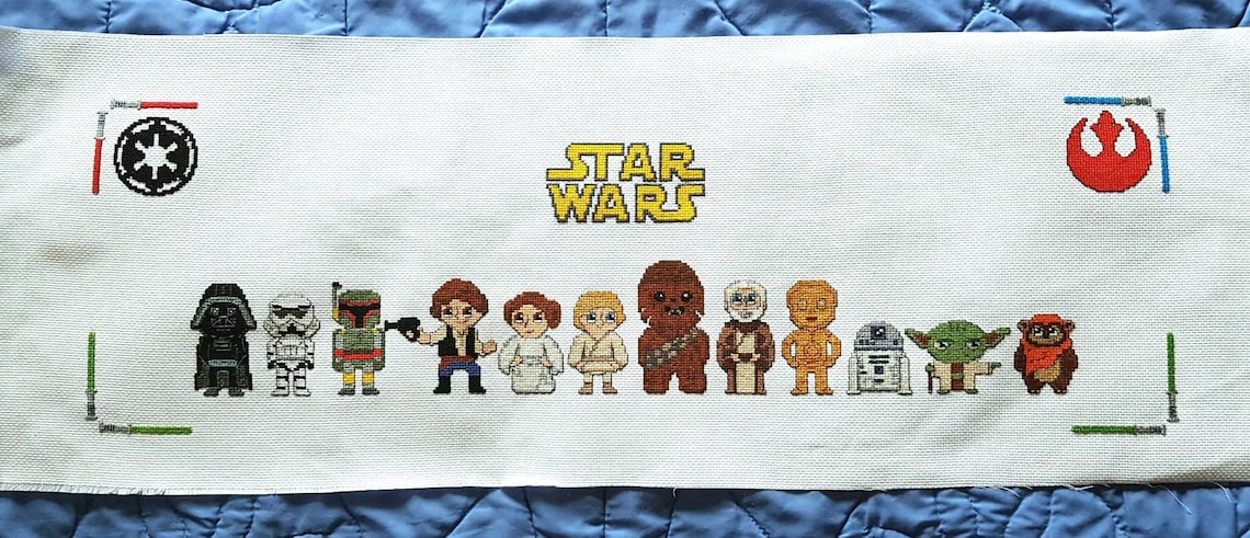 Star Wars Characters Cross Stitch Pattern - Etsy