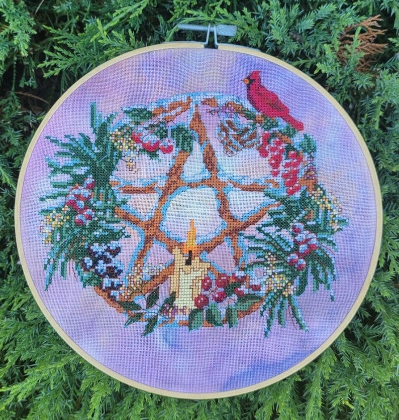 Set of 8 Pentacle Cross Stitch Patterns - Etsy