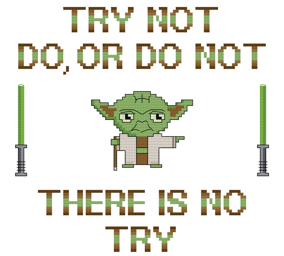 Yoda Cross Stitch Pattern - Etsy