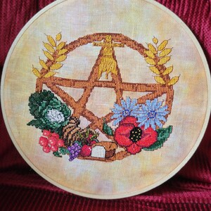 Set of 8 Pentacle Cross Stitch Patterns - Etsy
