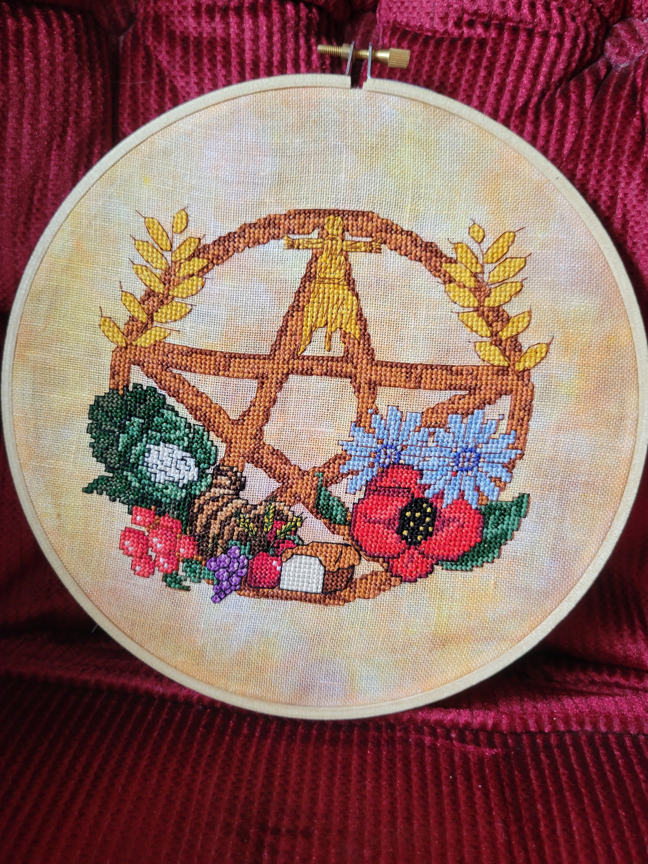Set of 8 Pentacle Cross Stitch Patterns - Etsy