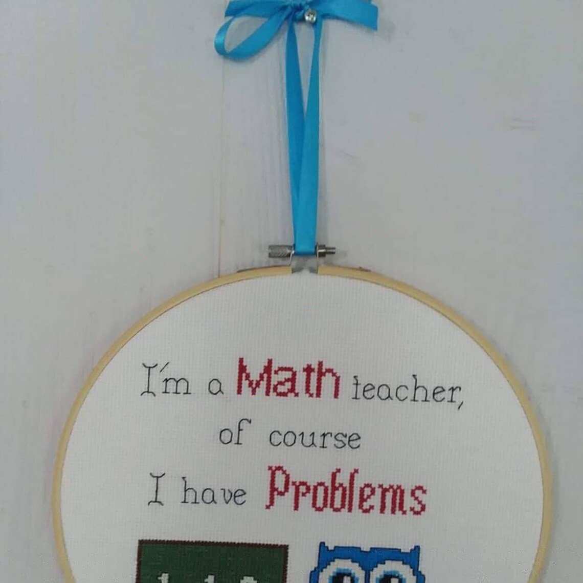 Math Teacher Cross Stitch Pattern - Etsy