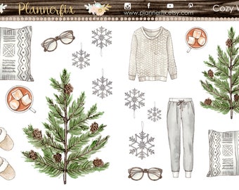 Winter stickers | Etsy