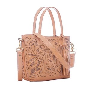 Hand Tooled Bag/leather Crossbody Bag/camel Colored - Etsy