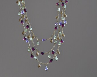 Gold Drippy Necklace - Etsy