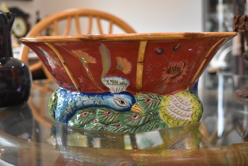 Tracy Porter Artesian Road Collection Salad Bowl on Pedestal - Etsy