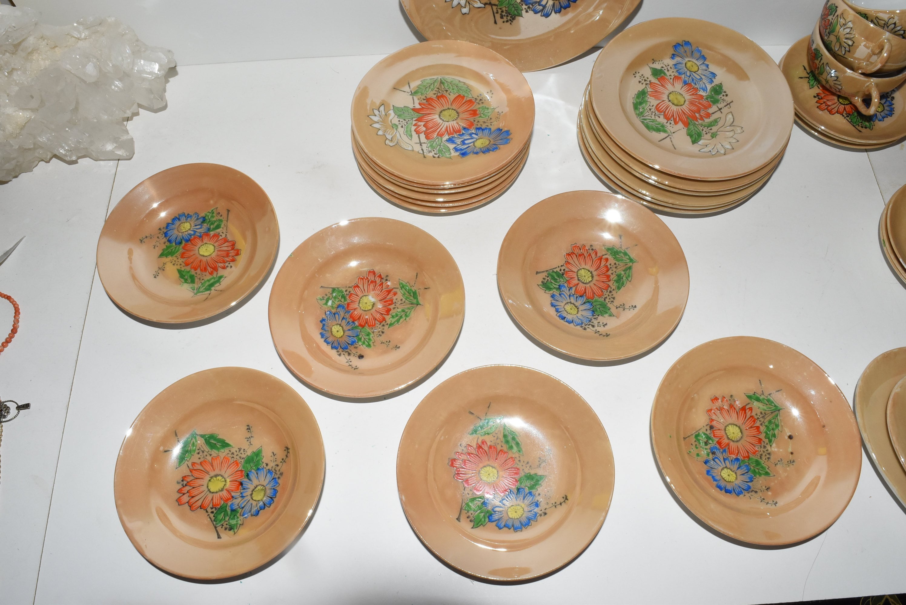 Vintage Lusterware Japan Porcelain Childs Tea Set Dinnerware | Etsy