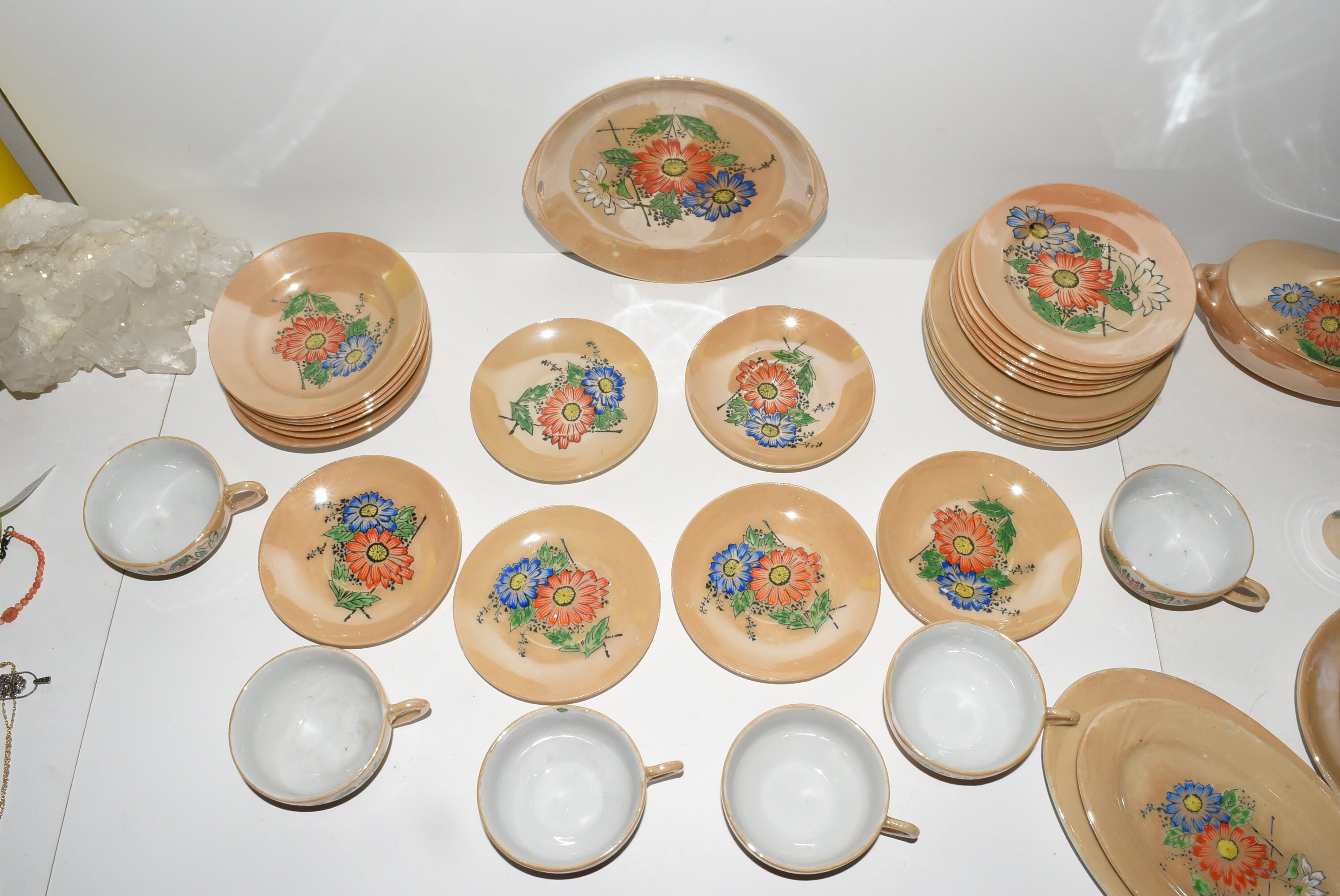 Vintage Lusterware Japan Porcelain Childs Tea Set Dinnerware | Etsy