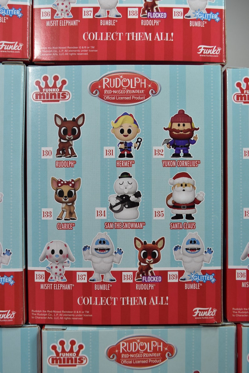 Funko Minis Rudolph the Red Nose Reindeer Vinyl Figurines Complete Set ...