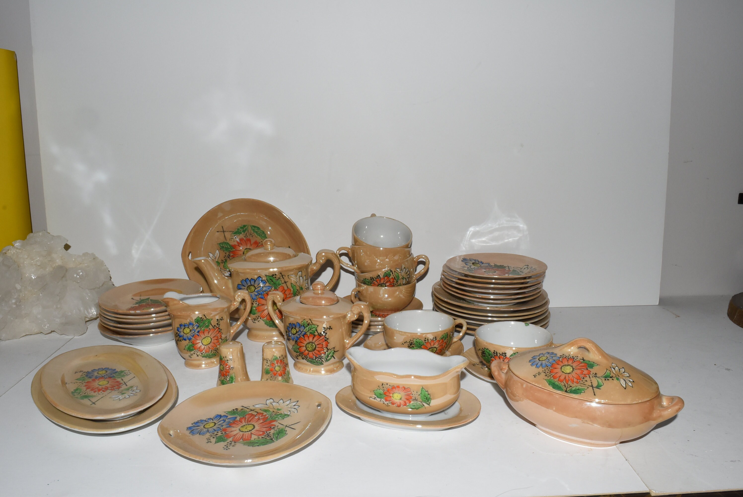 Vintage Lusterware Japan Porcelain Childs Tea Set Dinnerware | Etsy