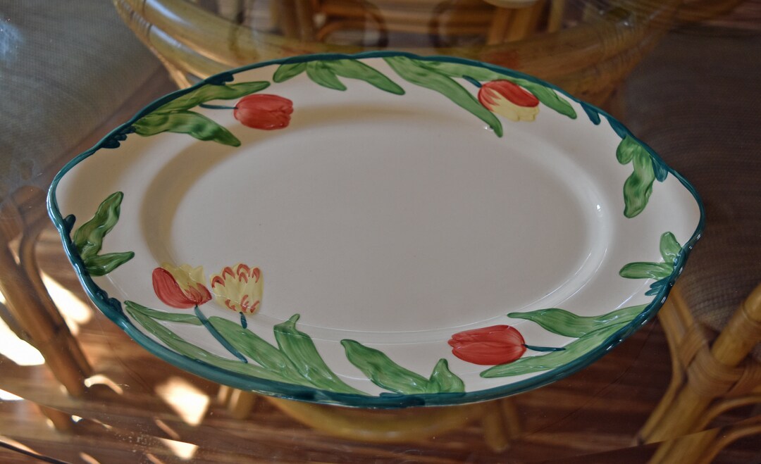 Vintage Franciscan TULIP Dinnerware Serving Platter 14 1/4" Spring ...