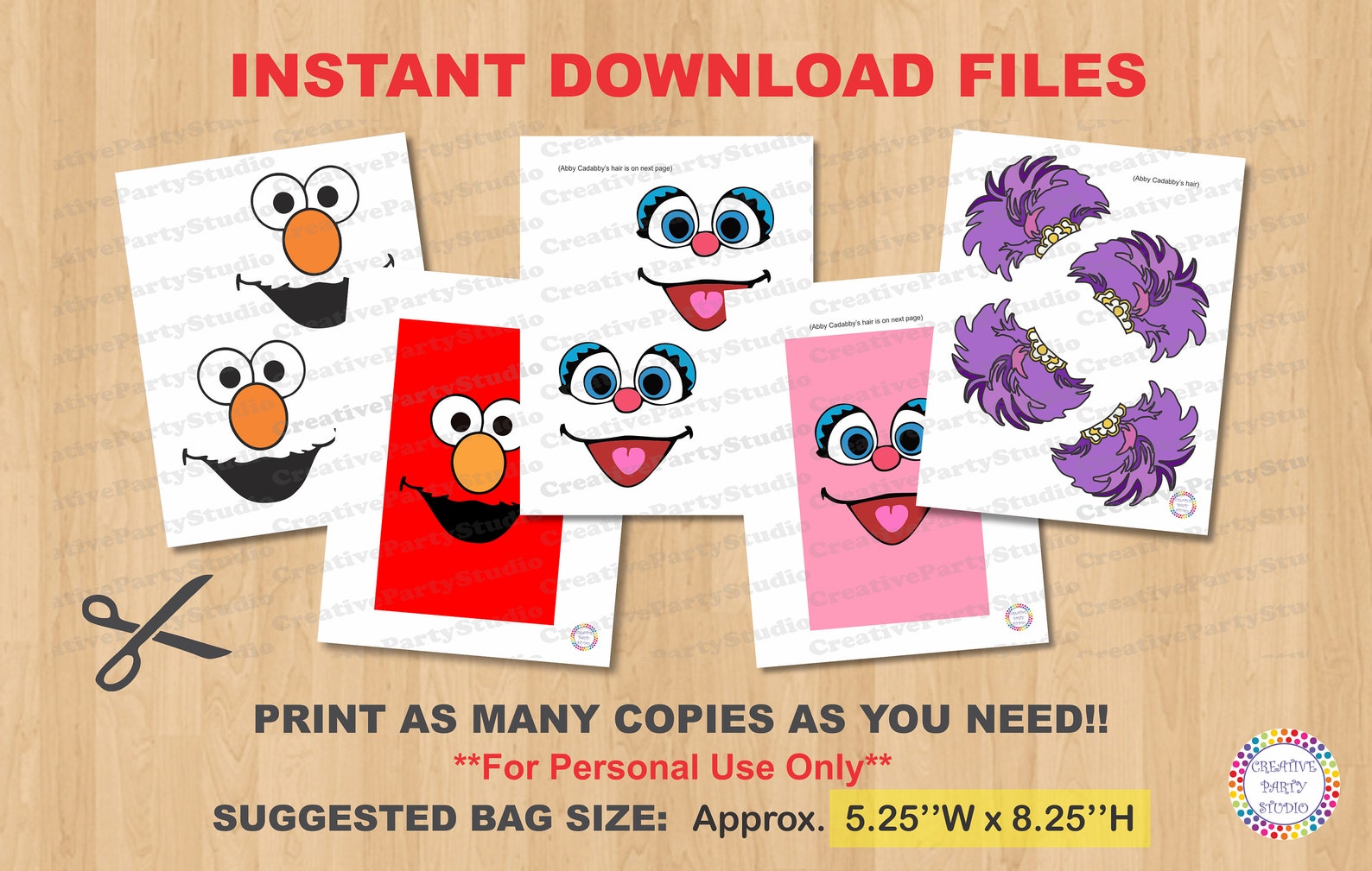 Elmo And Abby Cadabby Party Favor Bags Elmo And Abby Cadabby Etsy