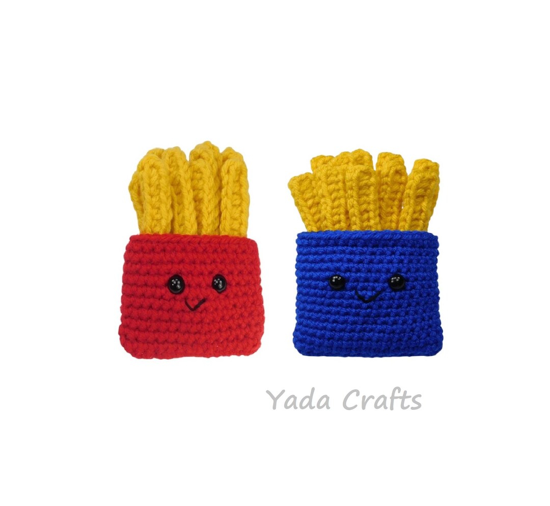 Crochet French Fries Kawii | Fast Food | Stuffed Plush Amigurumi ...