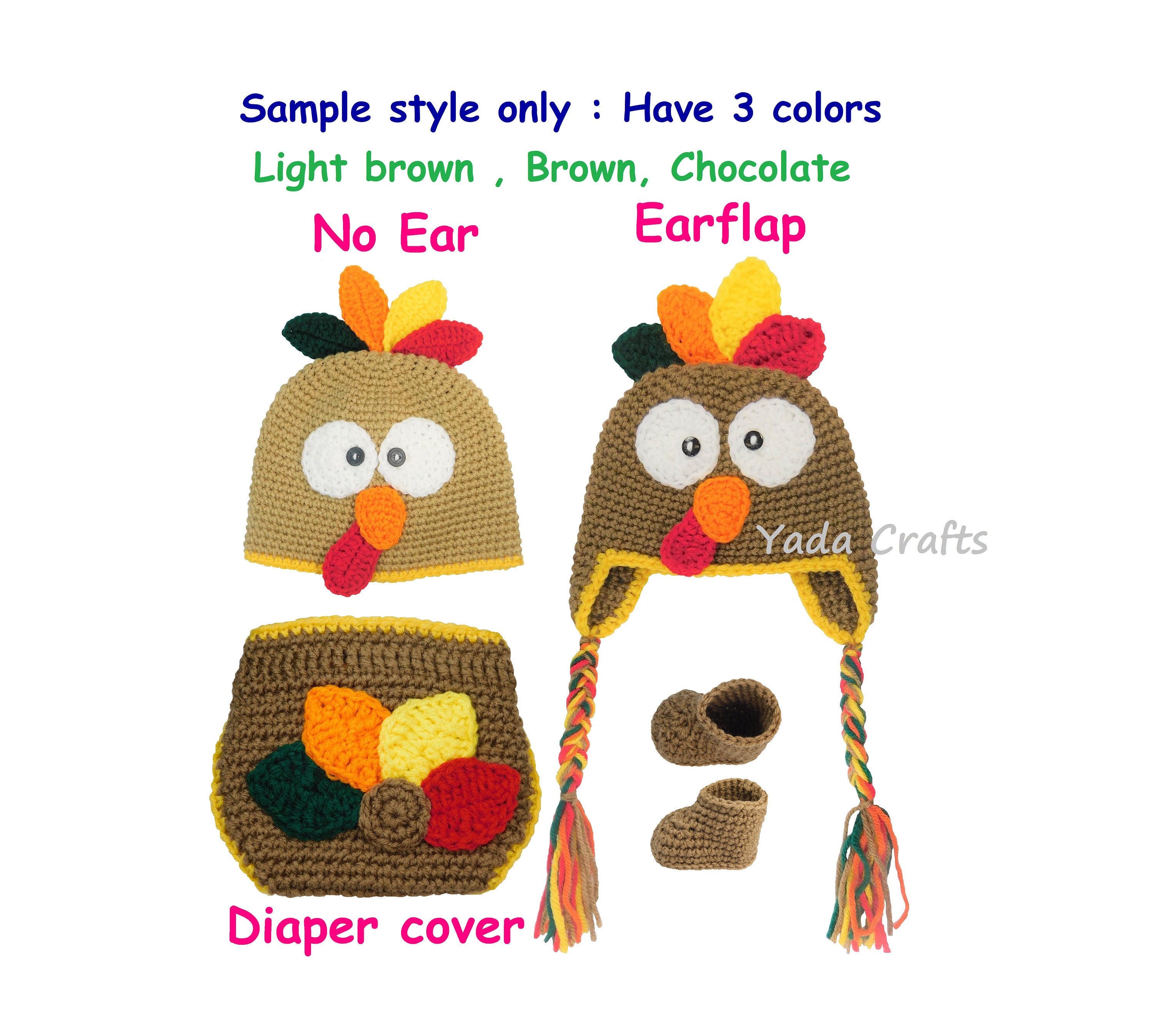 Turkey Outfit Hat Set/baby Newborn Turkey - Etsy