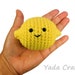 Crochet Lemon Toy Stuffed Plush Amigurumi Stress Ball Rattle Plush Toy ...