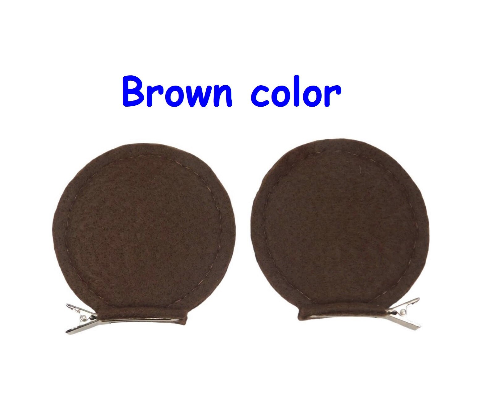 Bear Ear Hair Clip/bear Ears Clip /monkey Ears Clips /white - Etsy