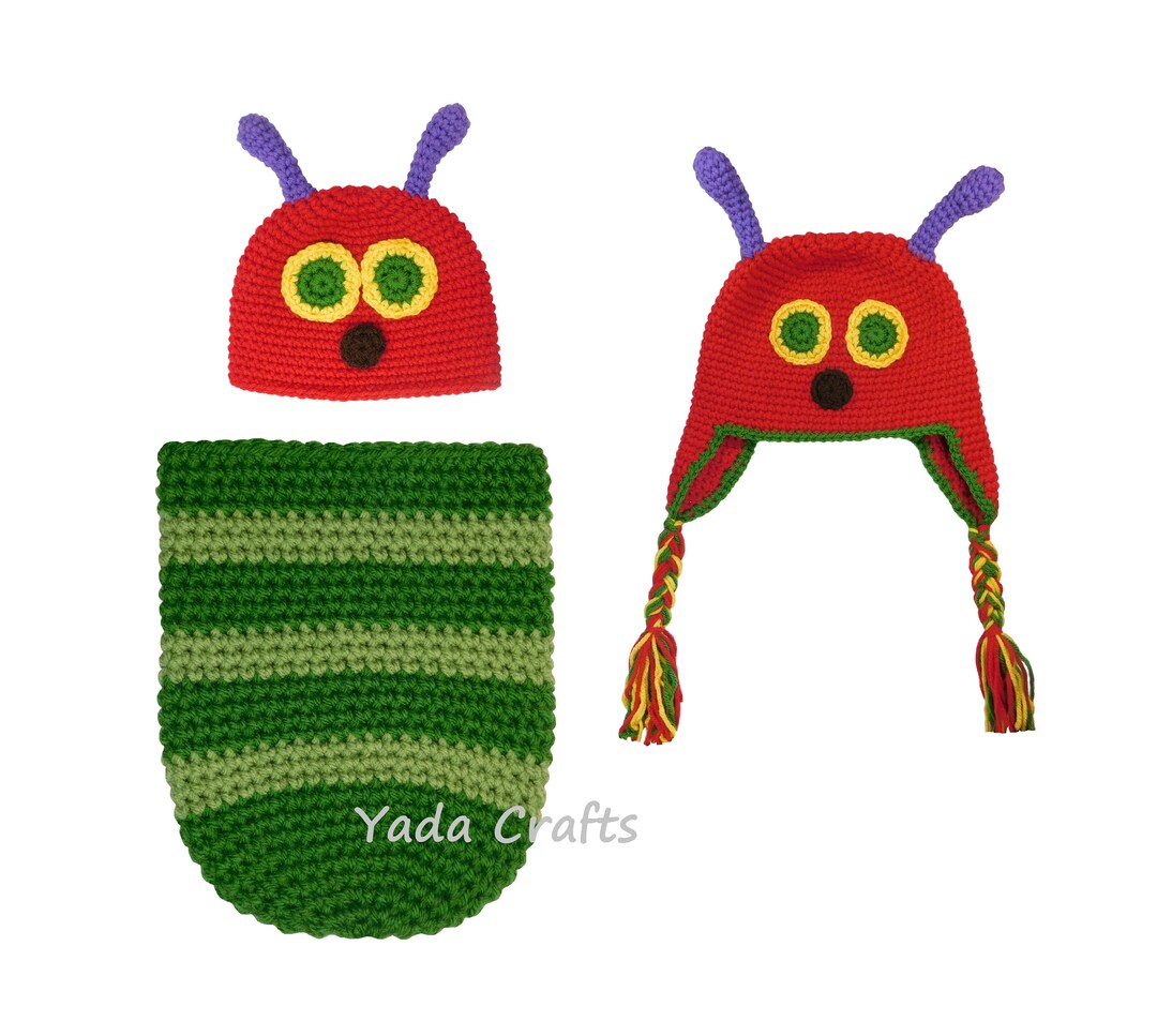 Newborn Caterpillar Outfit / Worm Hat / Caterpillar Cocoon / Animal ...