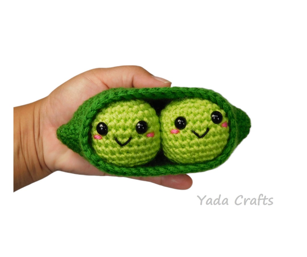 Crochet Peas in a Pod | Pea Pod Plush | Gian Green Peas |stuffed Plush ...
