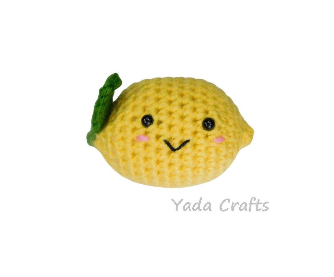 Crochet Lemon Toy | Stuffed Plush Amigurumi | Stress Ball | Rattle ...