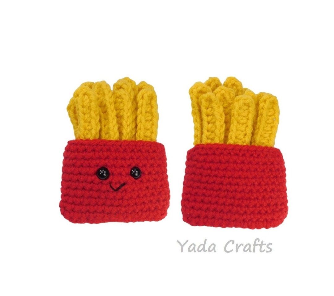 Crochet French Fries Kawii | Fast Food | Stuffed Plush Amigurumi ...
