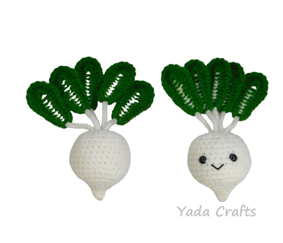 Crochet Turnip | Stuffed Plush Amigurumi | Pretend Play Food | Stress ...