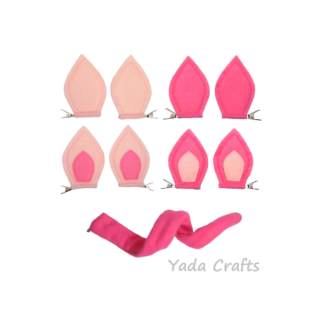 Pig Ear Hair Clips/big Piggy Ear/mini Ear Hair Clips/alligator/pig Ears ...