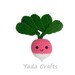 Crochet Radish Stuffed Plush Amigurumi Pretend Play Food Vegetable ...