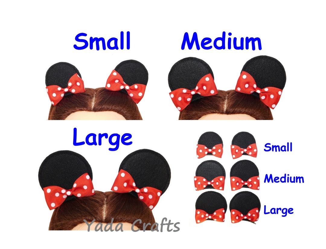 Mouse Ears Hair Clip / Panda Ears / Mouse Hair Clips / Bows Ears ...