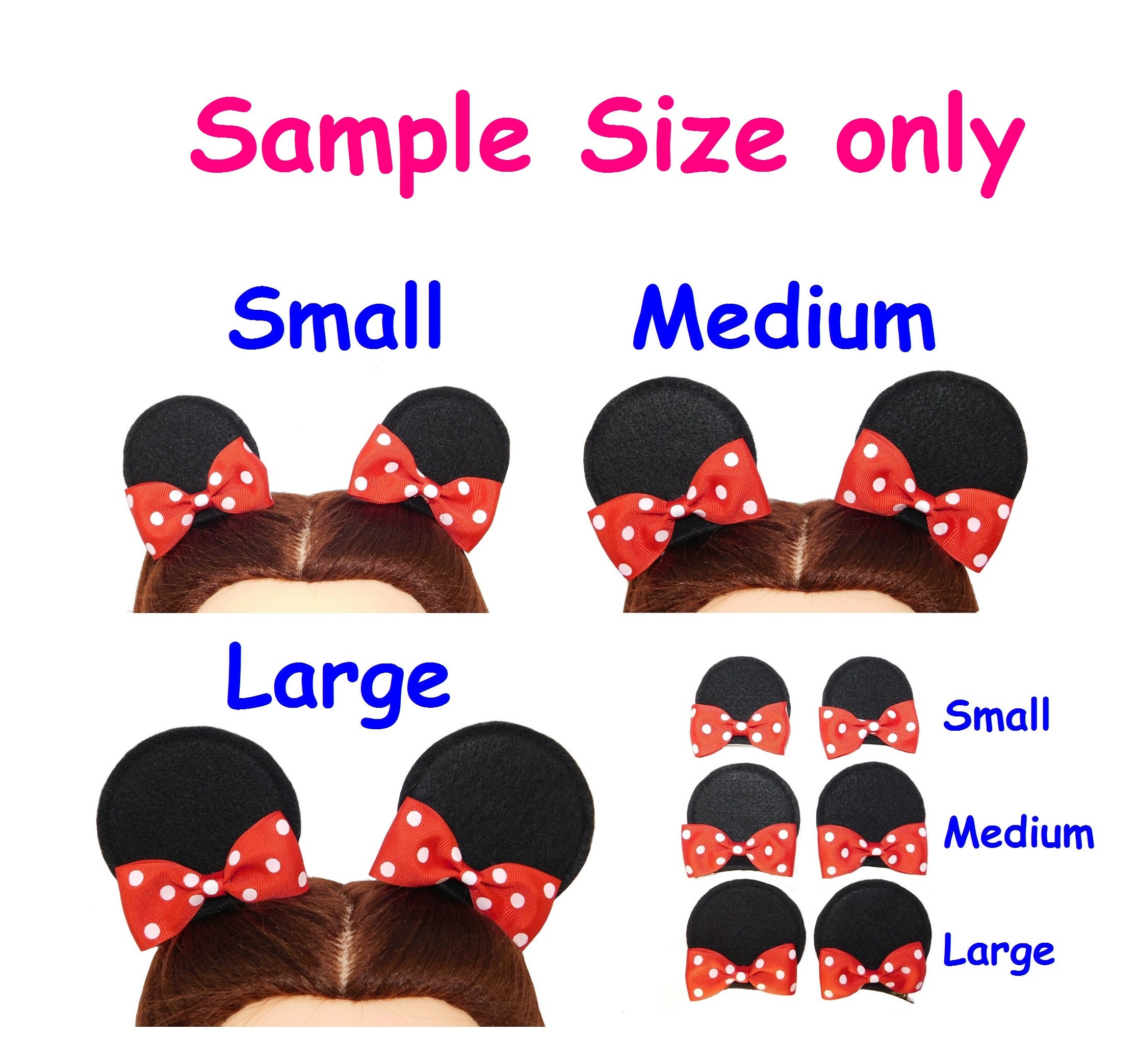 Bear Ear Hair Clip/bear Ears Clip /monkey Ears Clips /white - Etsy