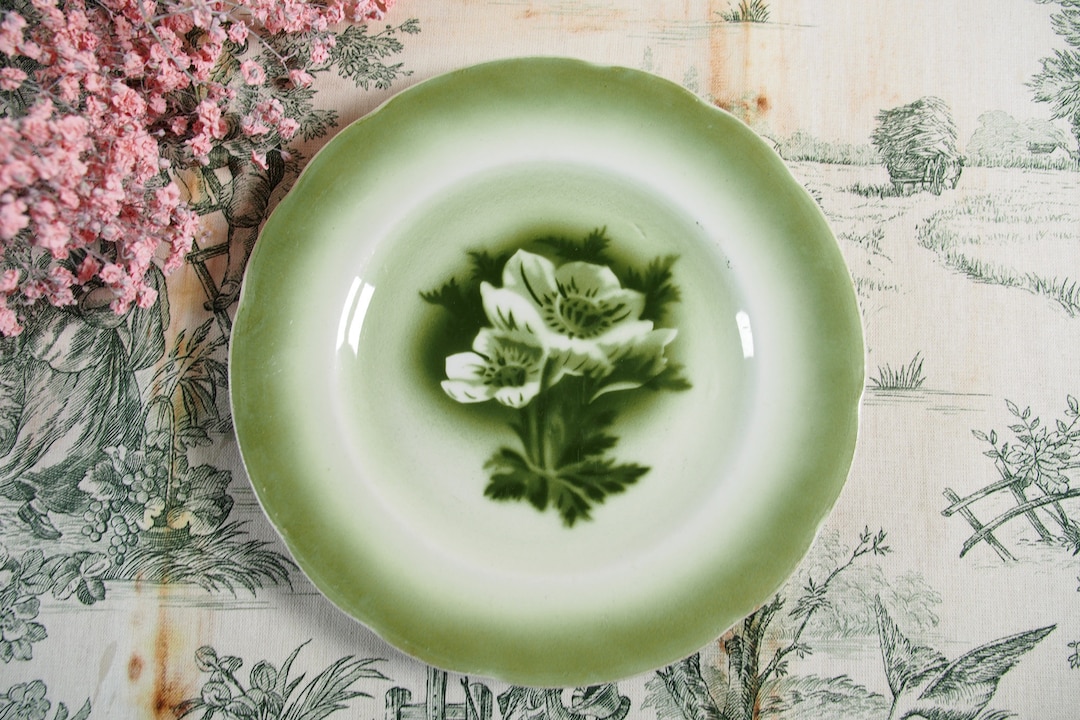 Antique Small French Plate - Gien France - Etsy