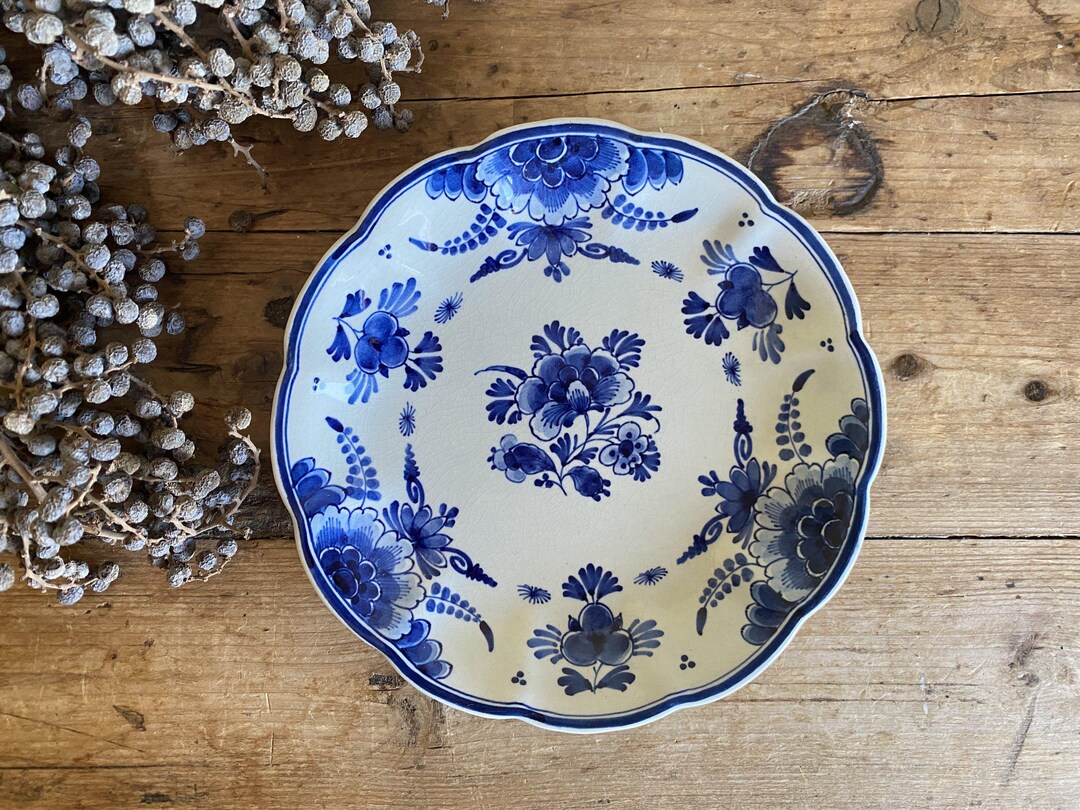 Delft Blue Plate - Porceleyne Fles - Hand Painted Wallplate, 7.5 Inches ...