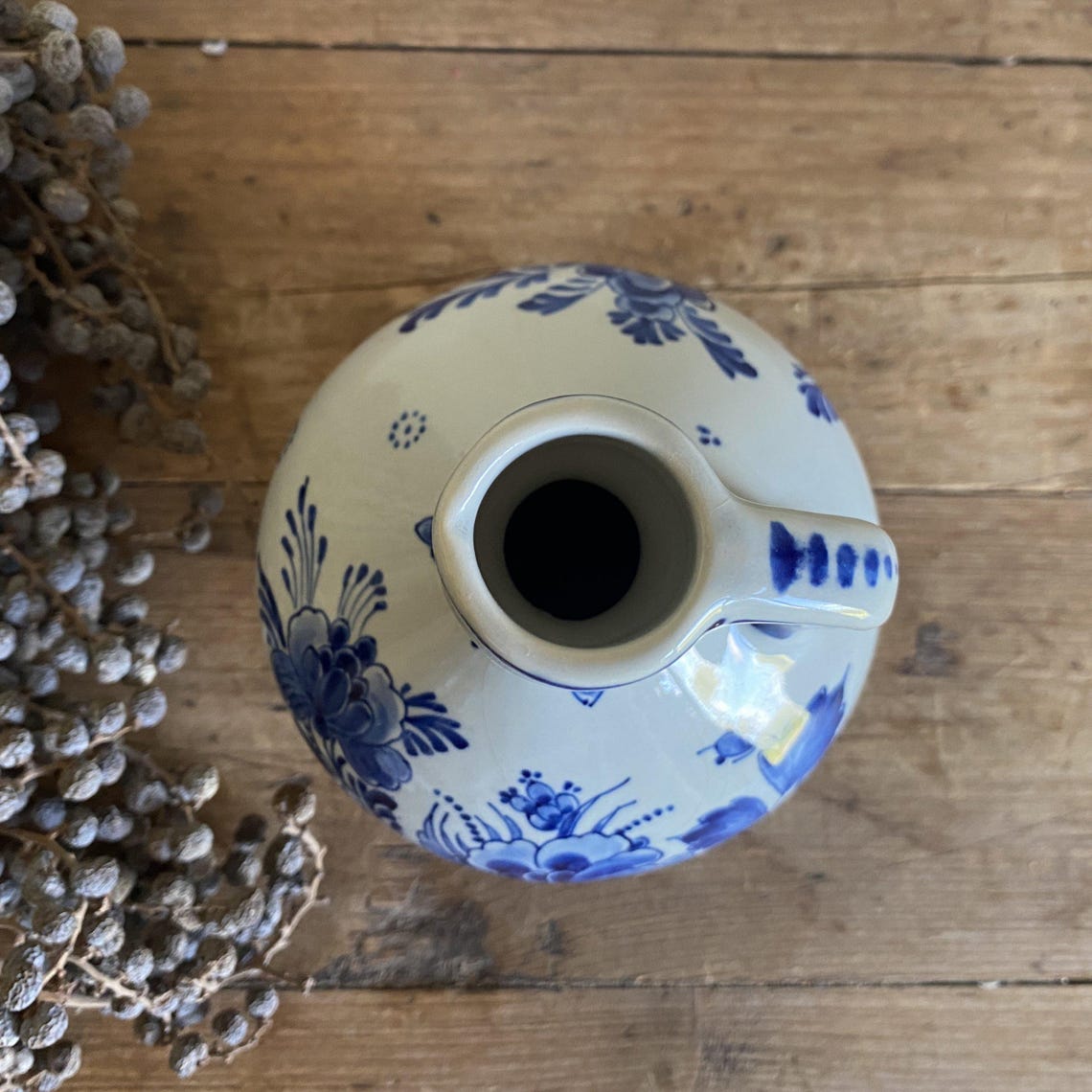 Small Delft Blue Jug Vase - Porceleyne Fles - Hand Painted, 5.5 Inches ...