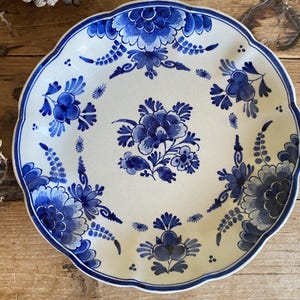 Delft Blue Plate Porceleyne Fles Hand Painted Wallplate, 7.5 Inches ...
