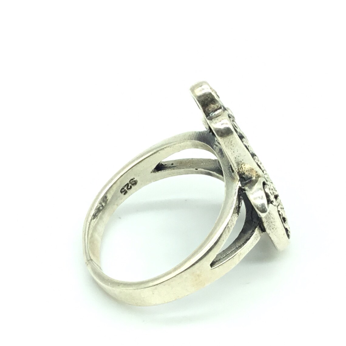 Traditional Indian Ring in Sterling Silver - Etsy