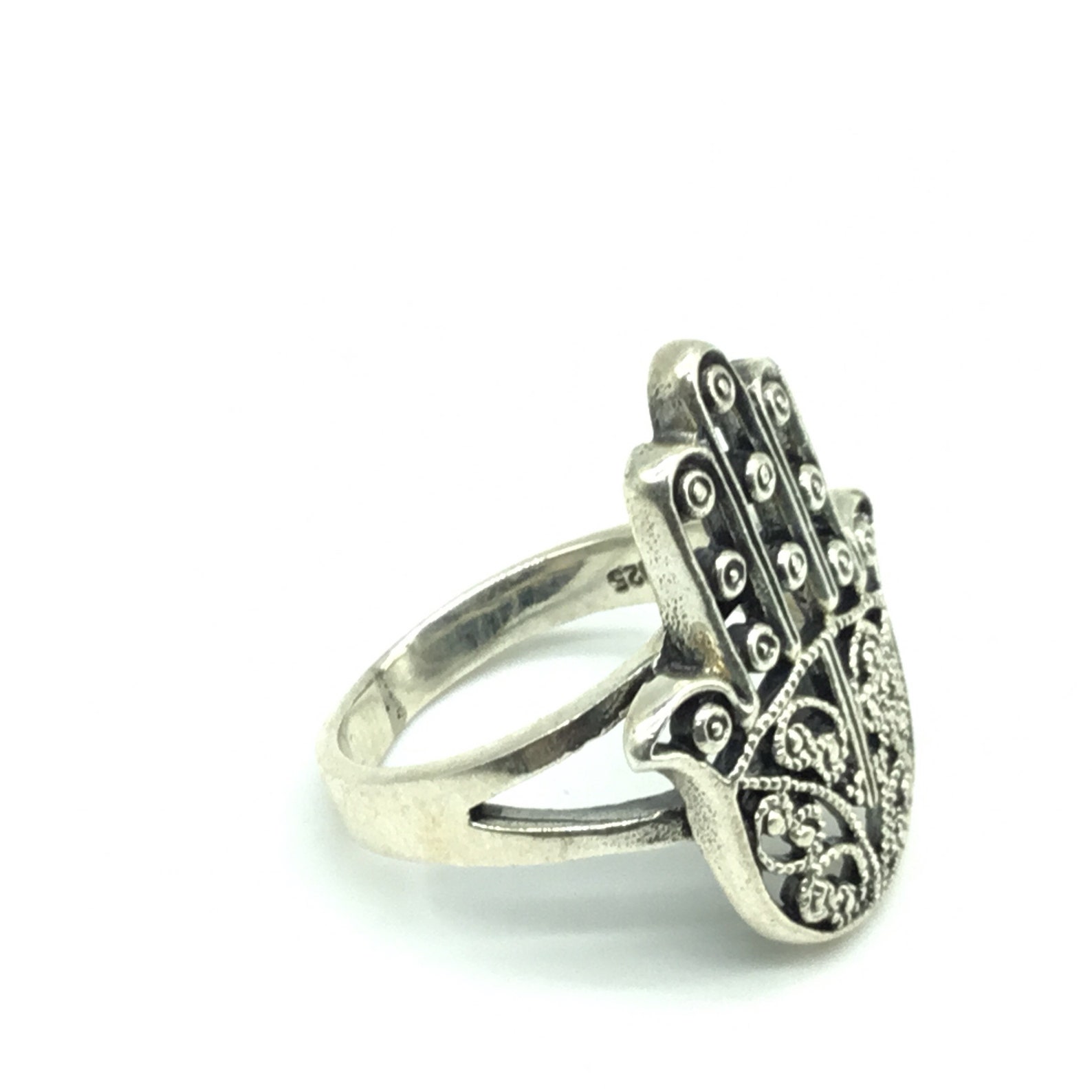 Traditional Indian Ring in Sterling Silver - Etsy