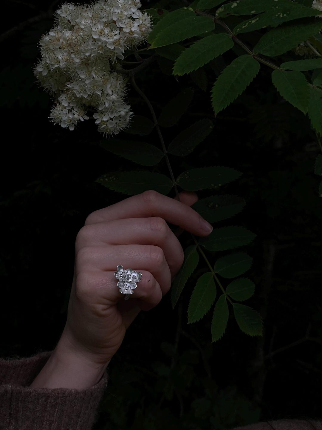 OAK BRANCH RING // 'king of the Forest' Oak Tree Ring, Ogham Tree Rings ...