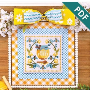 Bee My Honey Downloadable PDF Cross Stitch Pattern by It's Sew Emma - Etsy