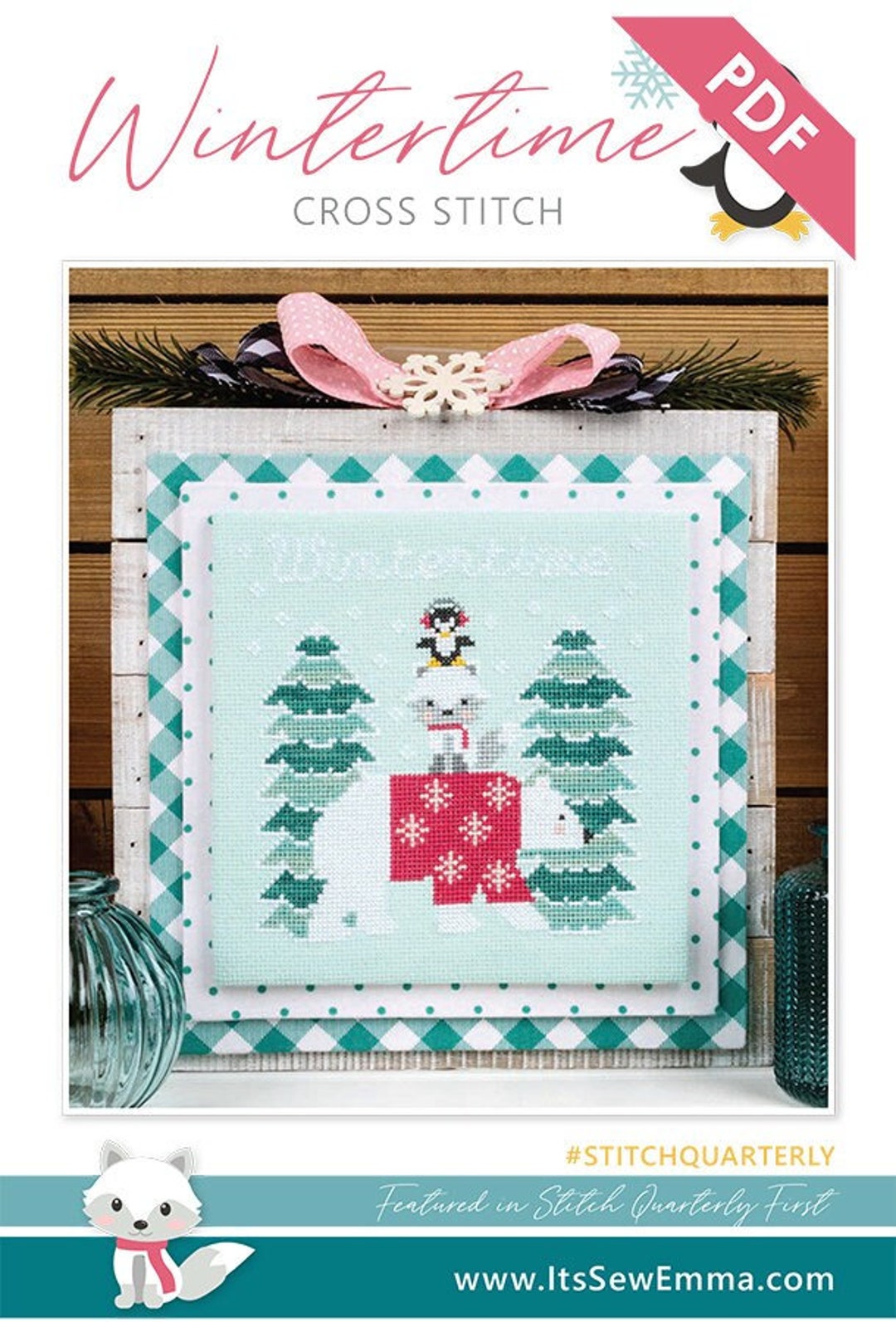 Wintertime Downloadable PDF Cross Stitch Pattern by It's Sew Emma - Etsy