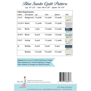 Blue Smoke Downloadable PDF Quilt Pattern by It's Sew Emma - Etsy
