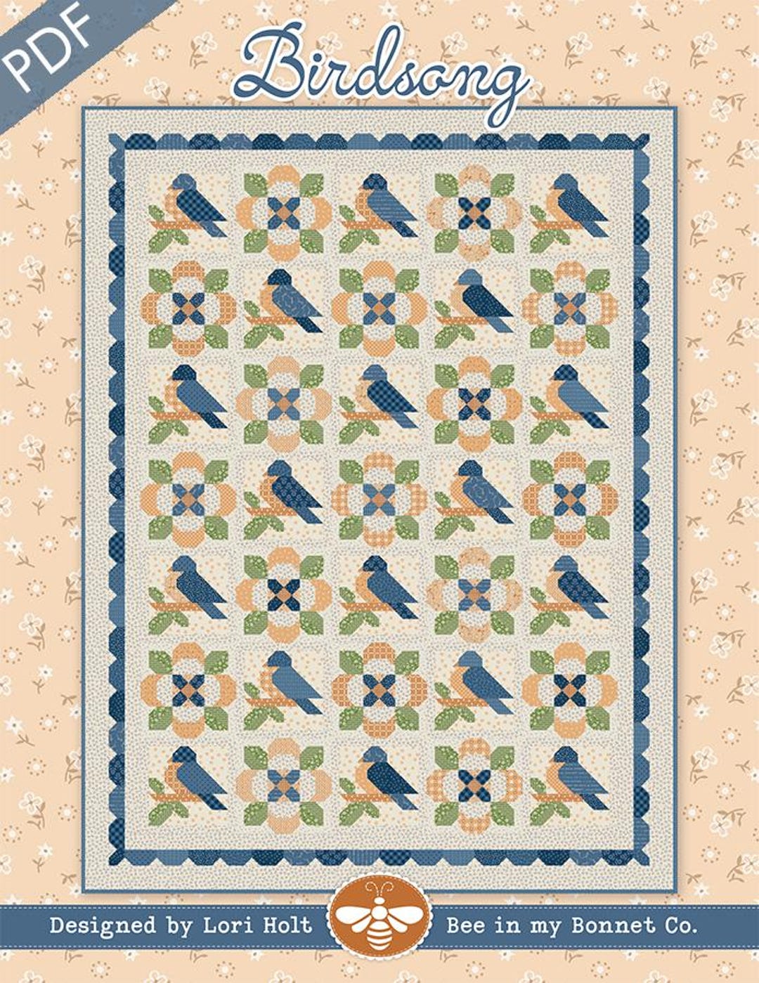 Birdsong Downloadable PDF Quilt Pattern by Lori Holt of Bee in My ...