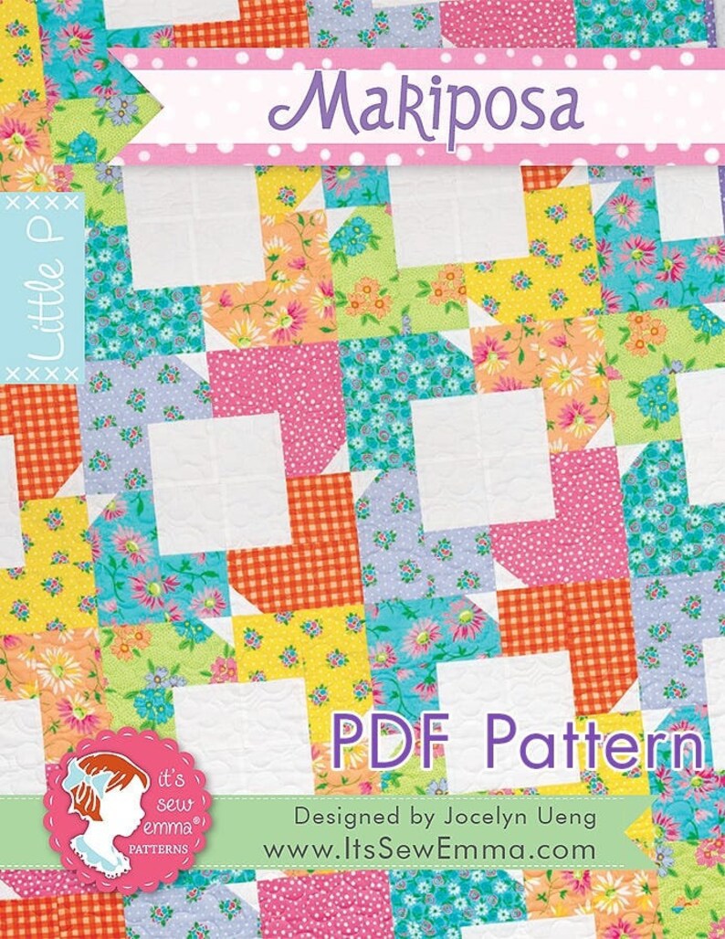Mariposa Downloadable PDF Quilt Pattern by It's Sew Emma Little P - Etsy
