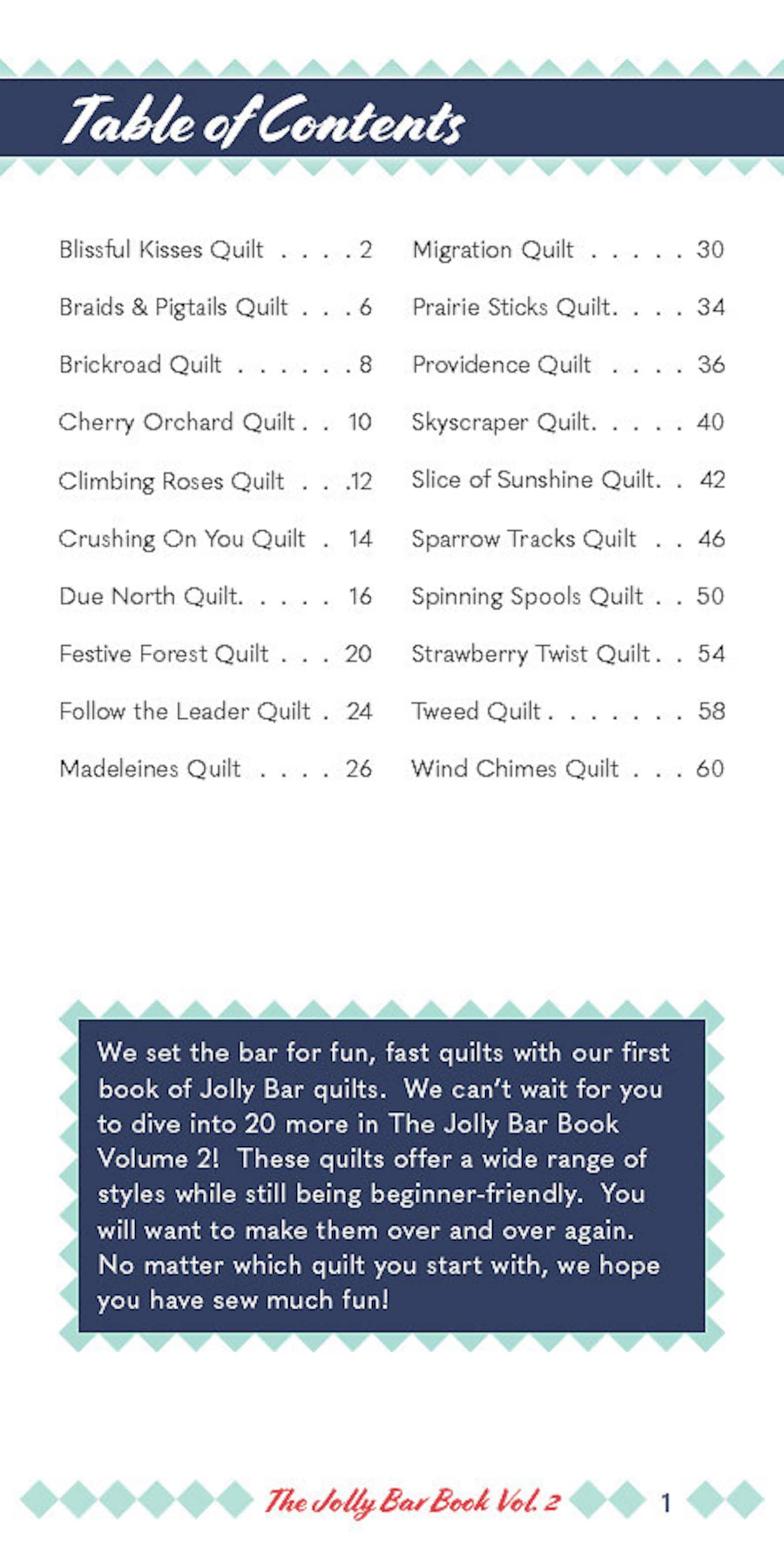 The Jolly Bar Book Vol. 2 by It's Sew Emma - Etsy